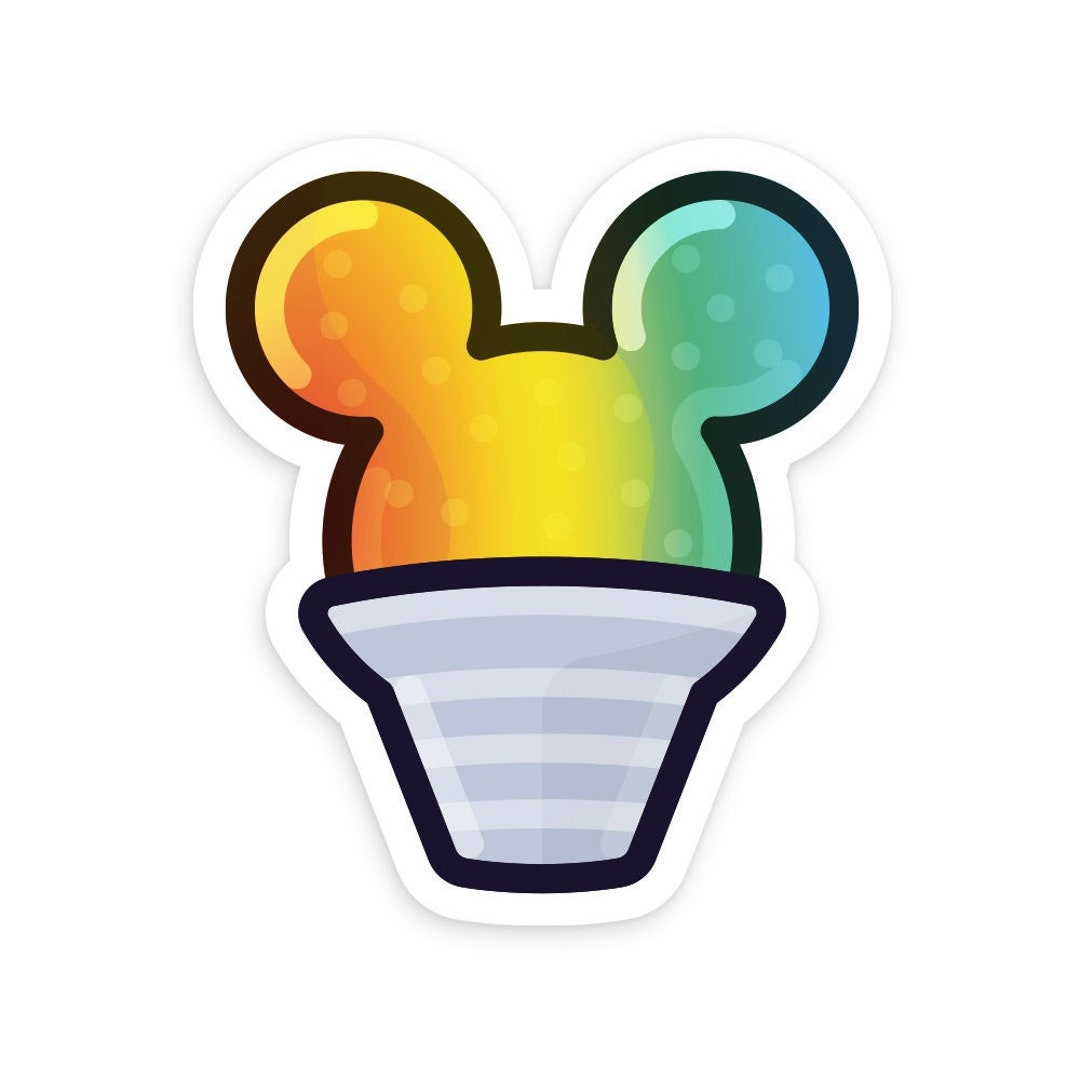 Mickey Snow Cone Sticker / Mickey Sticker / Disney Sticker / Snow Cone ...