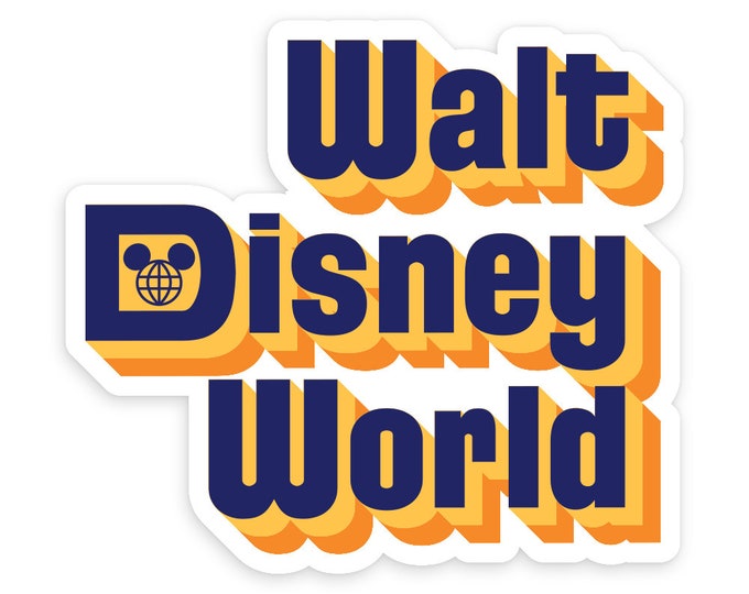 Walt Disney World Sticker / Disney Sign Sticker / Disney - Etsy
