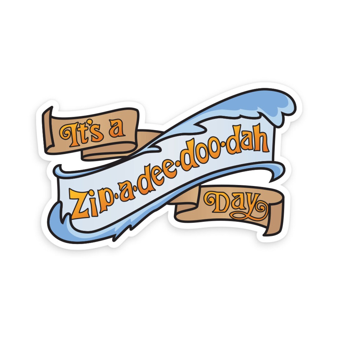 Zip a Dee Doo Dah Sticker / Splash Mountain Sticker / Disney Sticker ...