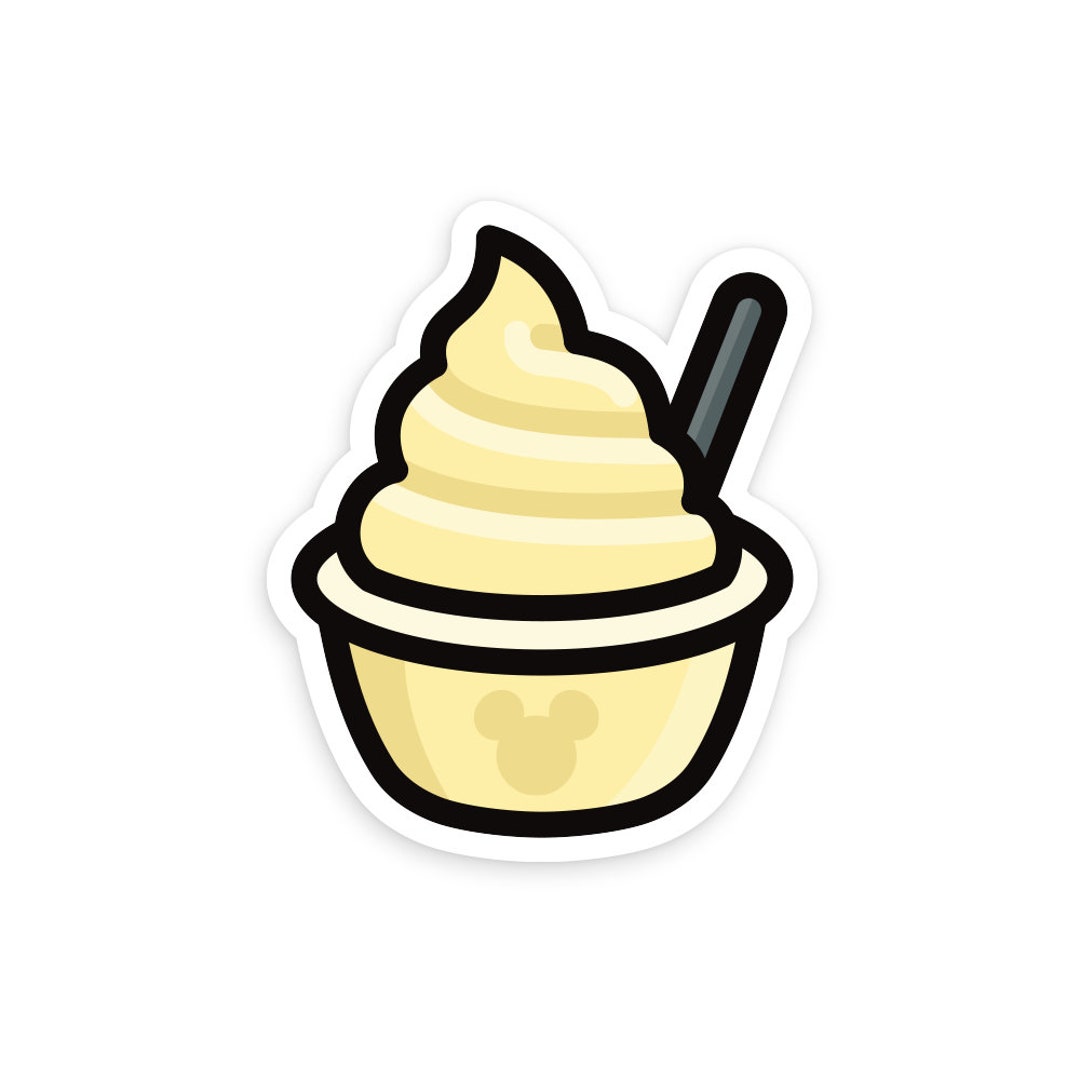 Dole Whip Sticker / Vinyl Sticker / Disney Sticker / Ice Cream Sticker ...