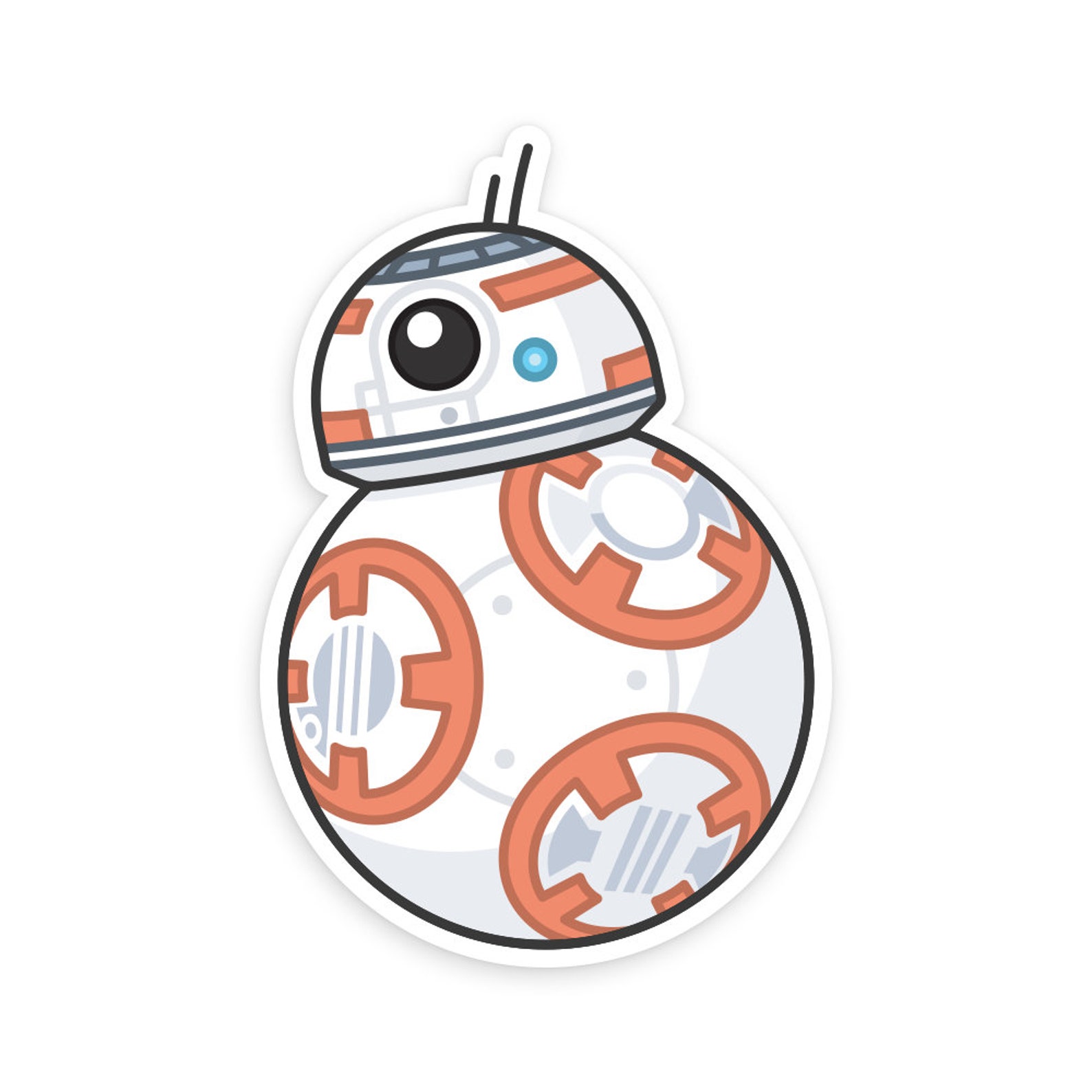 BB-8 Sticker / BB-8 Decal / BB8 Sticker / Sticker / Star Wars | Etsy