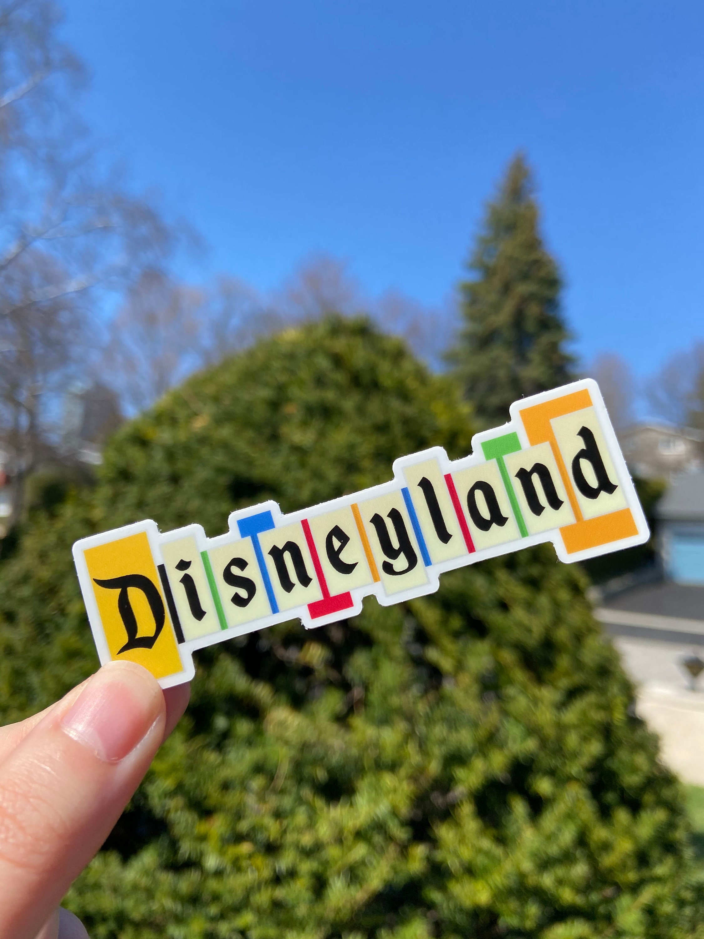 Disneyland Sticker Disneyland Sign Sticker Disney Sticker Etsy