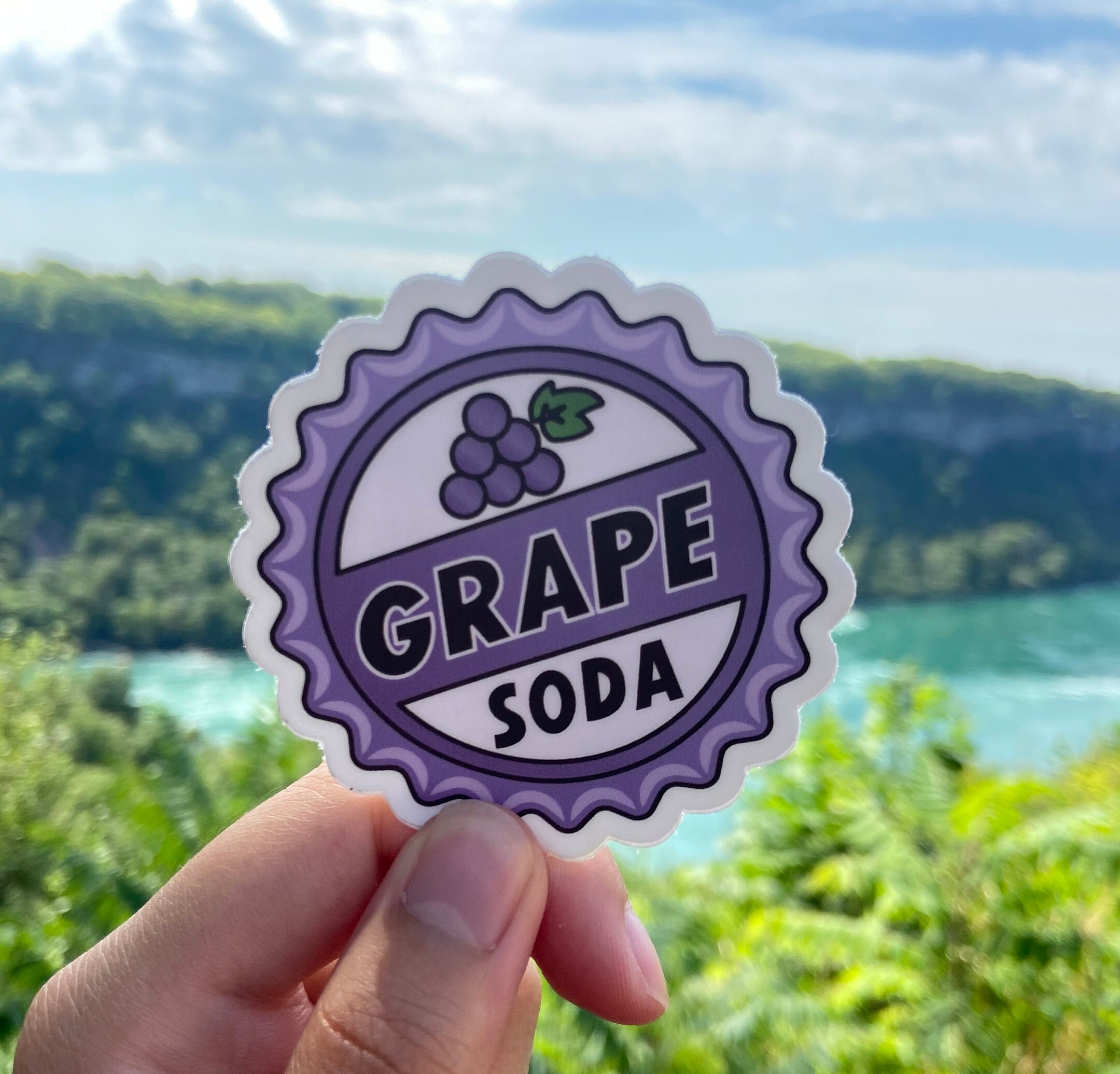 Grape Soda Pin Sticker / Grape Soda Decal / Vinyl Sticker / Up | Etsy
