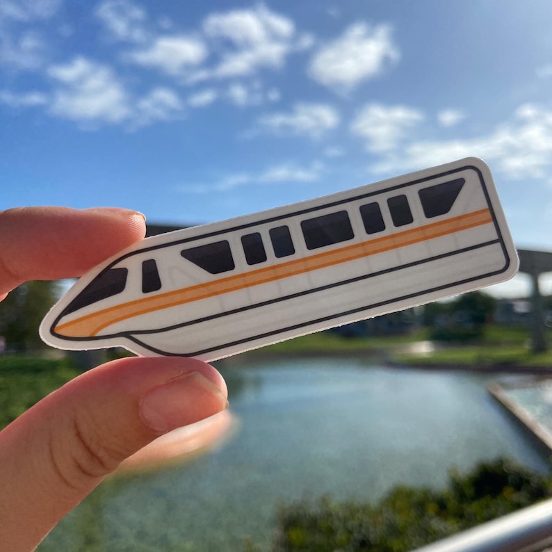 Disney Monorail Sticker, Waterproof Vinyl Decal - Etsy