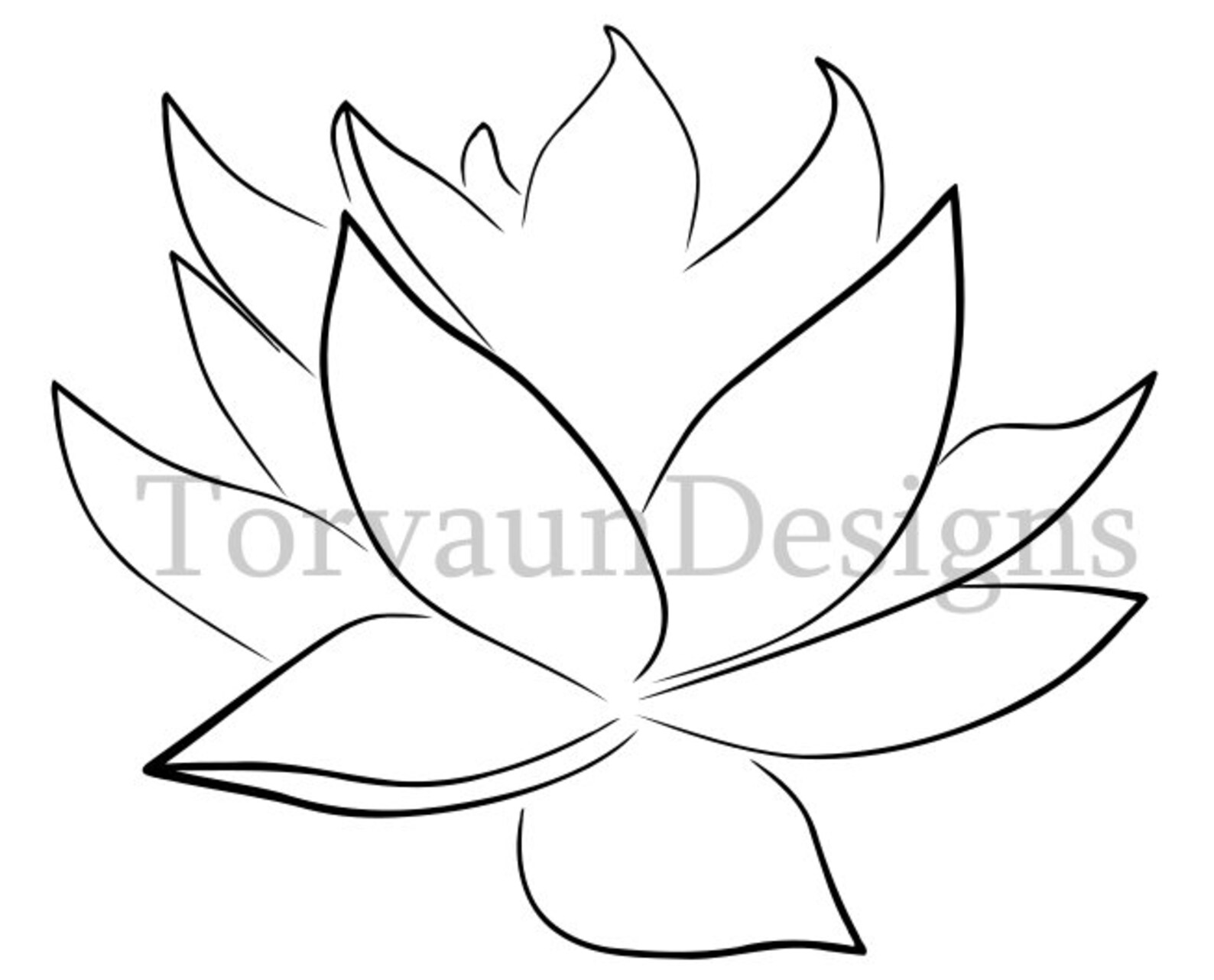 Black Lotus Vector File SVG - Etsy