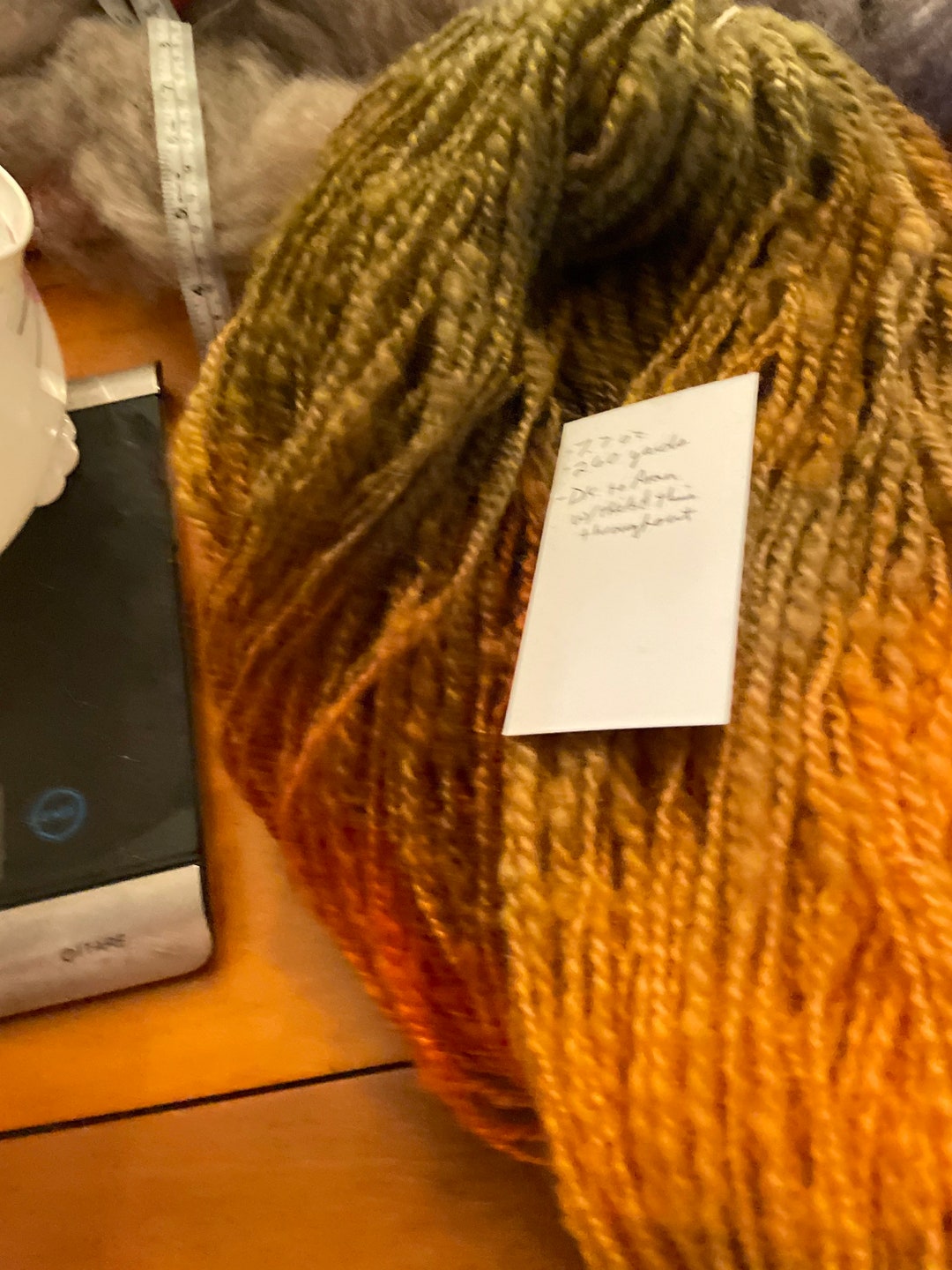 Hand Dyed, Handspun Romney Wool Yarn 7.7 Oz - Etsy