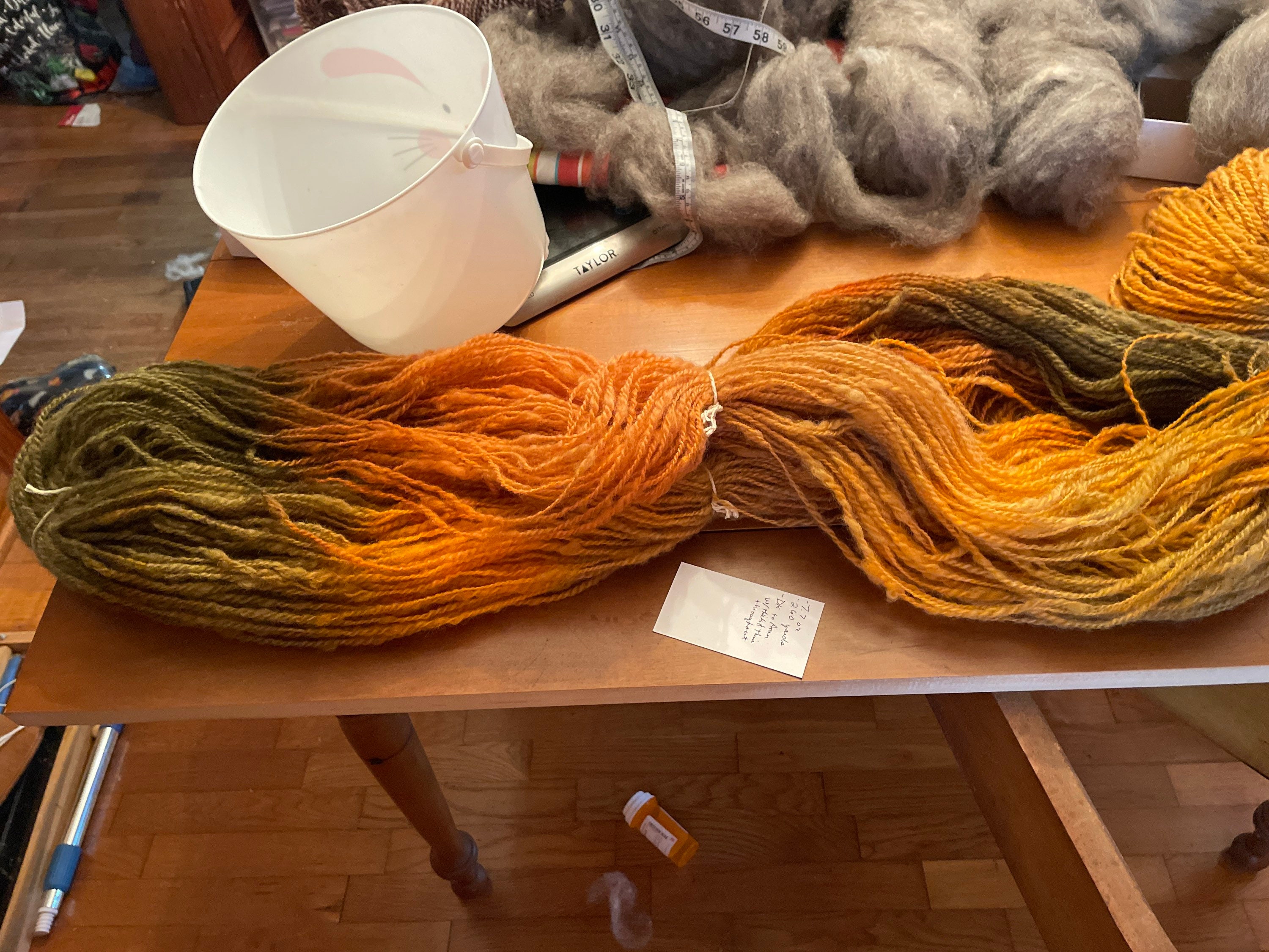 Hand Dyed, Handspun Romney Wool Yarn 7.7 Oz - Etsy