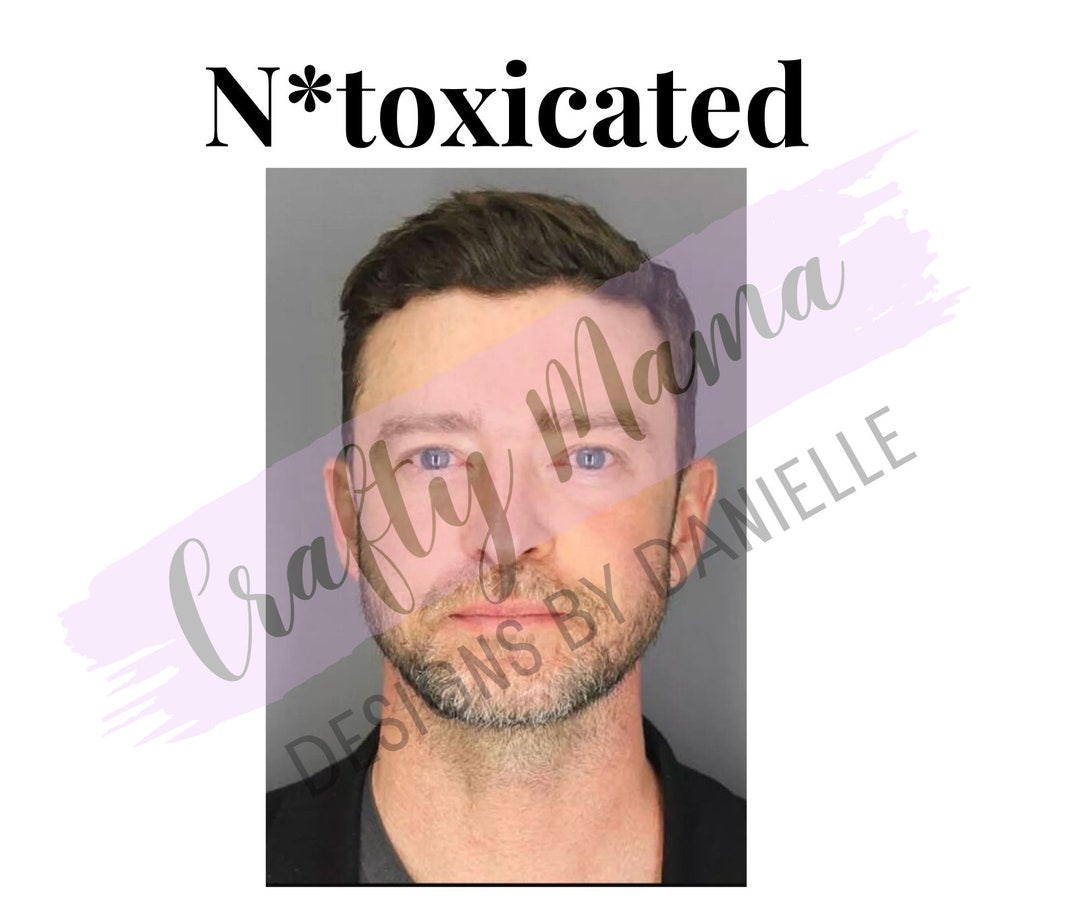 Justin Timberlake Mugshot, Ntoxicated 2024 PNG File - Etsy