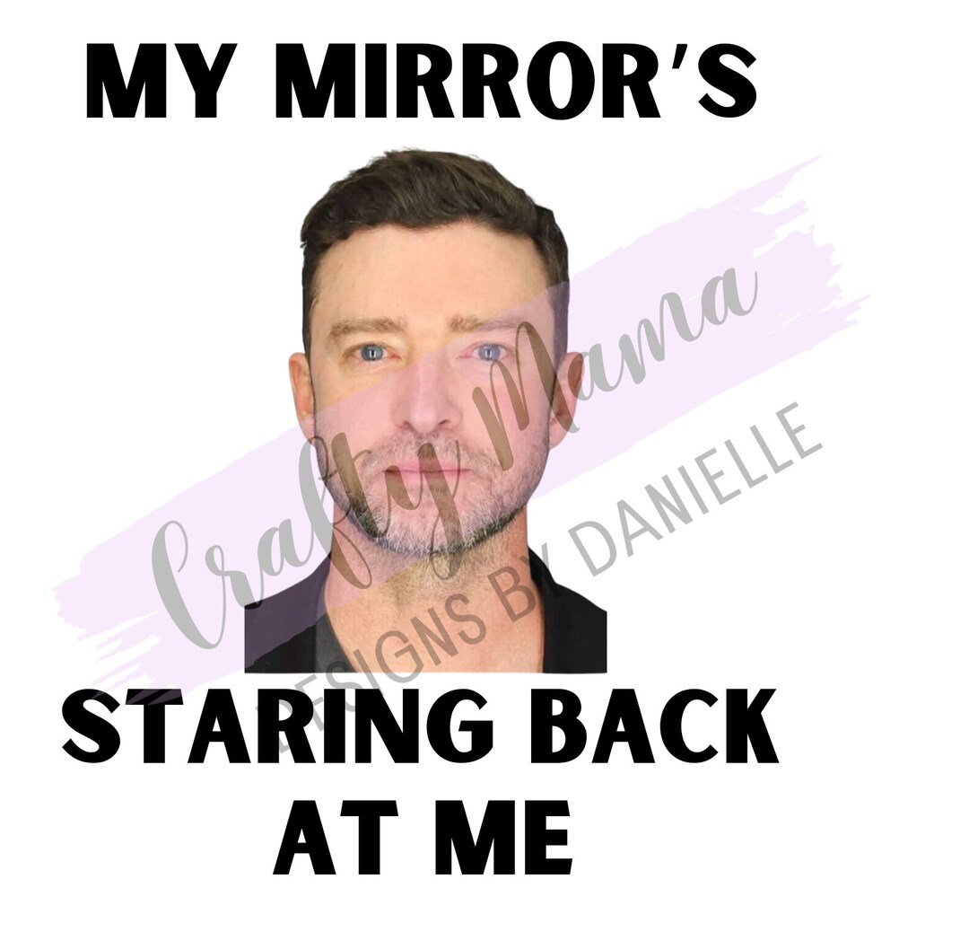 Justin Timberlake Mugshot, My Mirrors Staring Back at Me 2024 PNG File ...