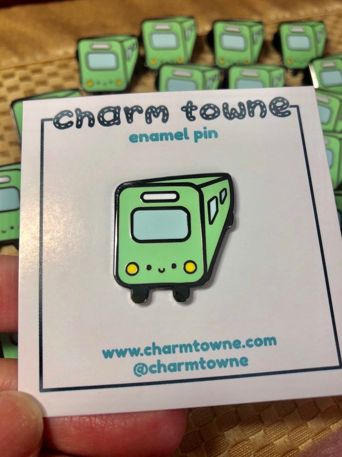 Train Enamel Pin - Etsy