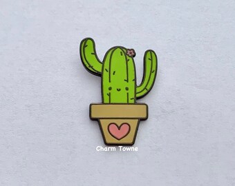 Cactus Enamel Pin - Etsy
