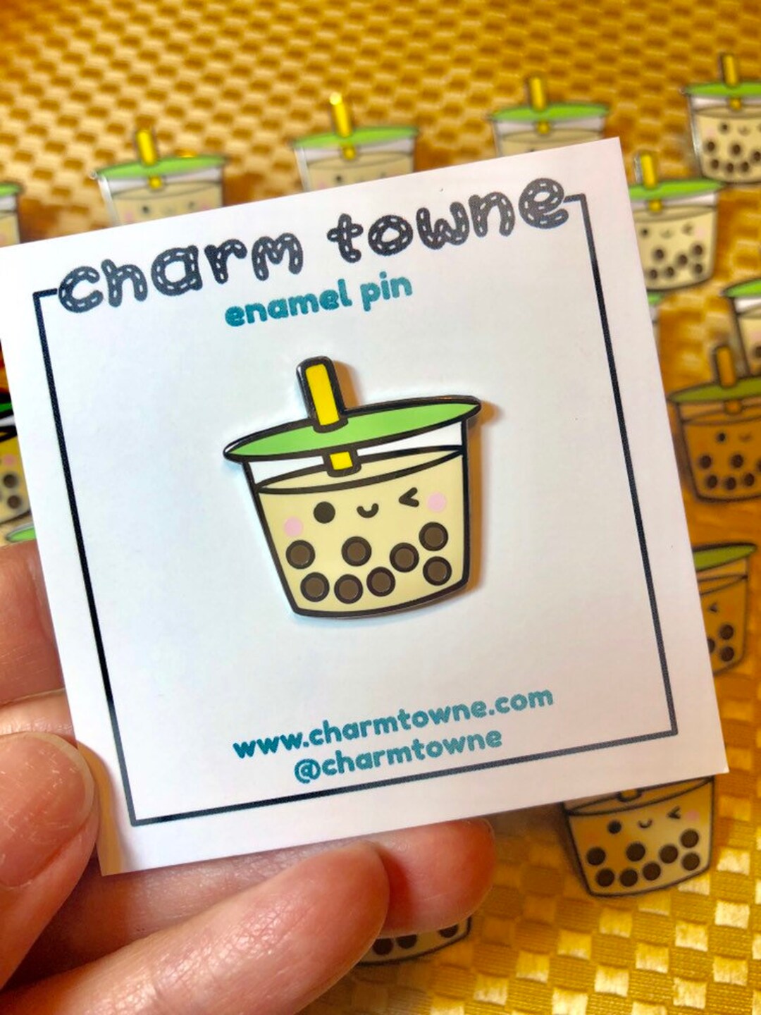 Fat Boba Enamel Pin - Etsy