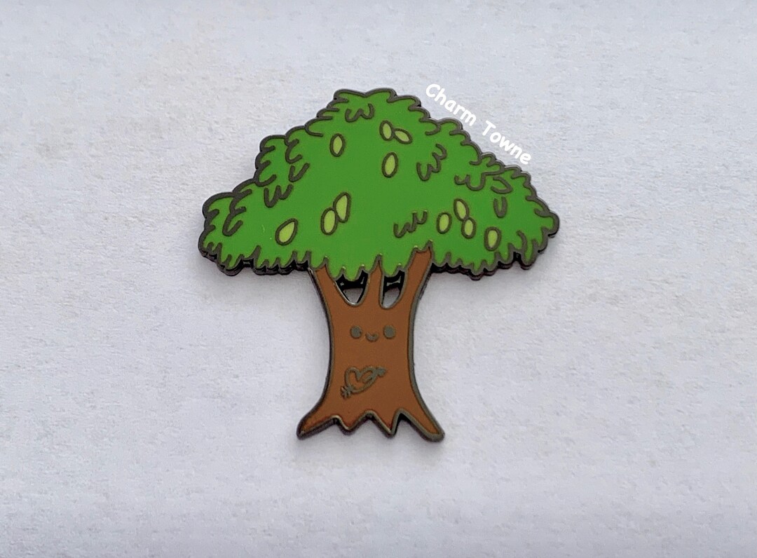 Tree Enamel Pin - Etsy