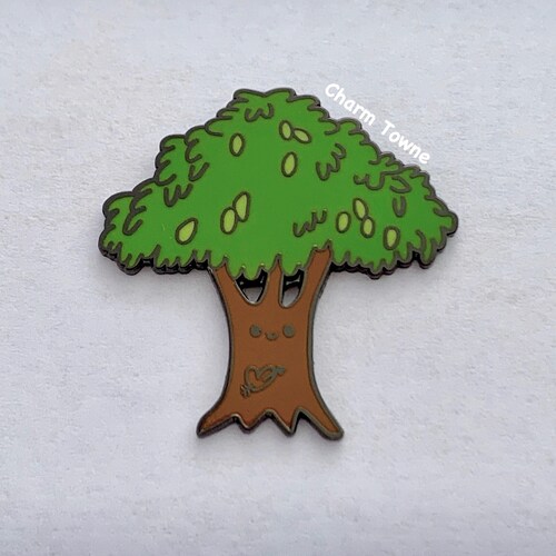 Tree Enamel Pin - Etsy