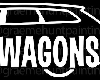 Shaggin Wagon Vinyl Decal Sticker Oil Slick Chrome Window - Etsy