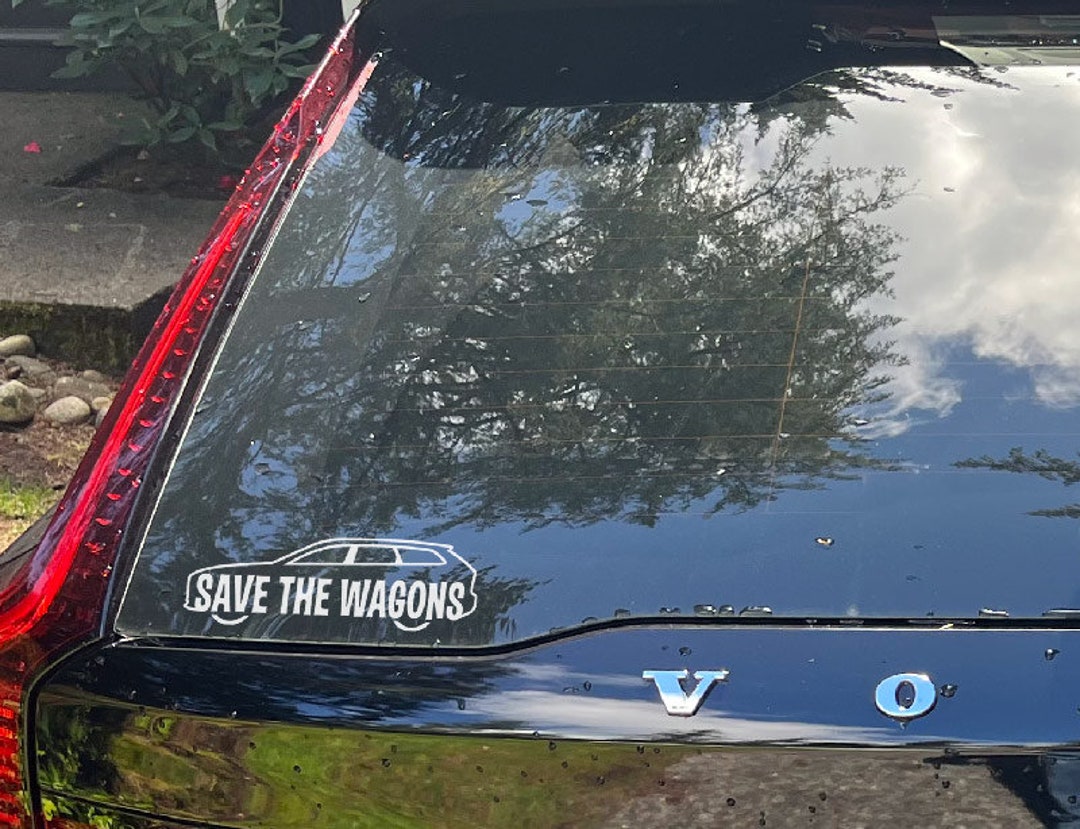 Save the Wagons Vinyl Window Decal - Etsy