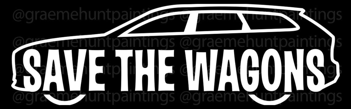 Save the Wagons Vinyl Window Decal - Etsy