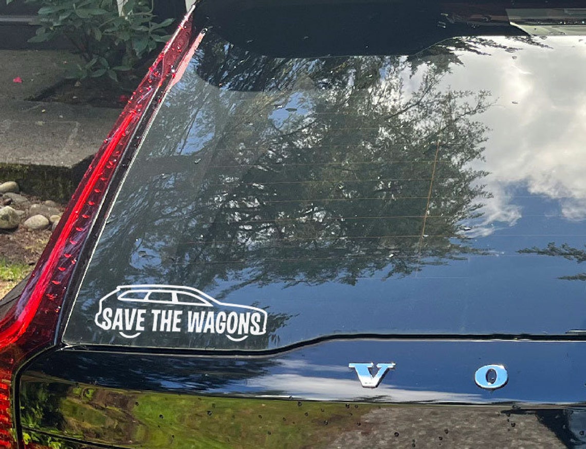 Save the Wagons Vinyl Window Decal - Etsy