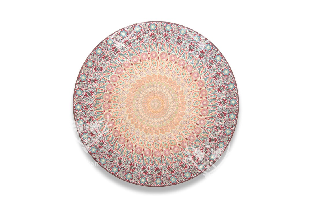 Nierika Glass Beads Huichol Art Painting - Maku Tusá - Wirikuta White ...