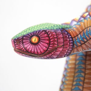 Alebrije Snake Rattlesnake II 10 In. Mexicano Folk Art - Etsy