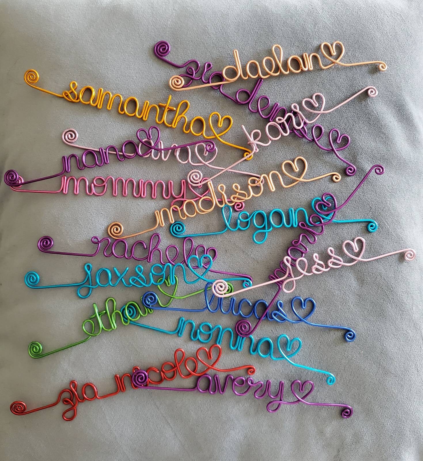 Name Wire Bookmark / Personalized Wire Bookmark / Teacher Gift - Etsy ...