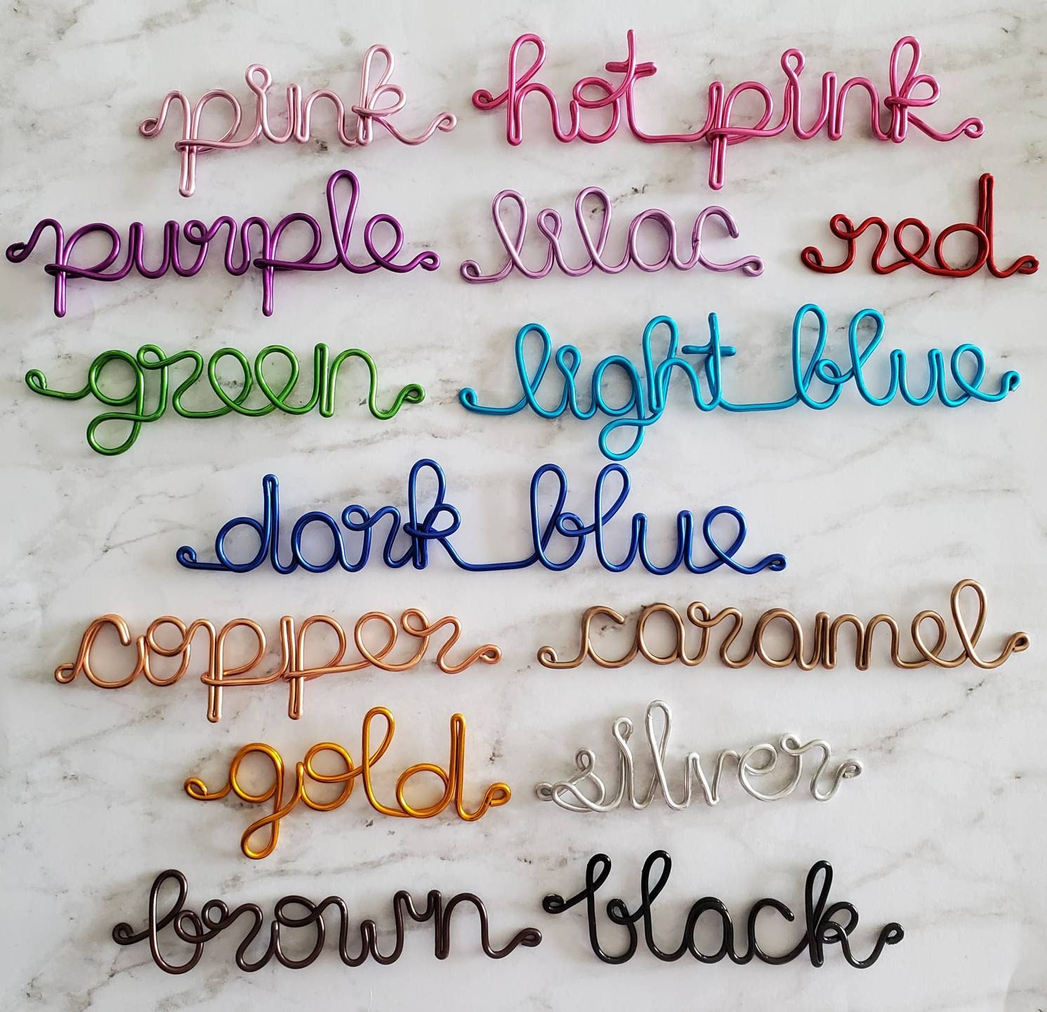 Name Wire Bookmark / Personalized Wire Bookmark / Teacher Gift - Etsy ...