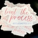 Trust the Process Sticker, Bible Verse Sticker, Christian Sticker ...