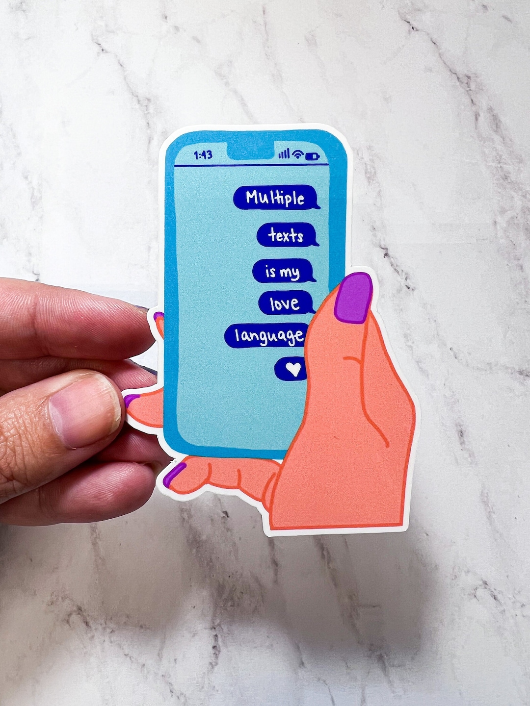 Multiple Texts is My Love Language Sticker, ADHD, Neurodivergent ...