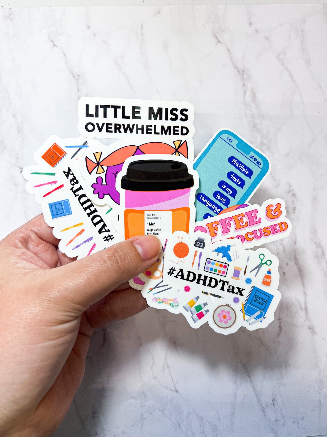PICK Your Own Stickers | ADHD Mental Health Sticker Pack | Custom ...