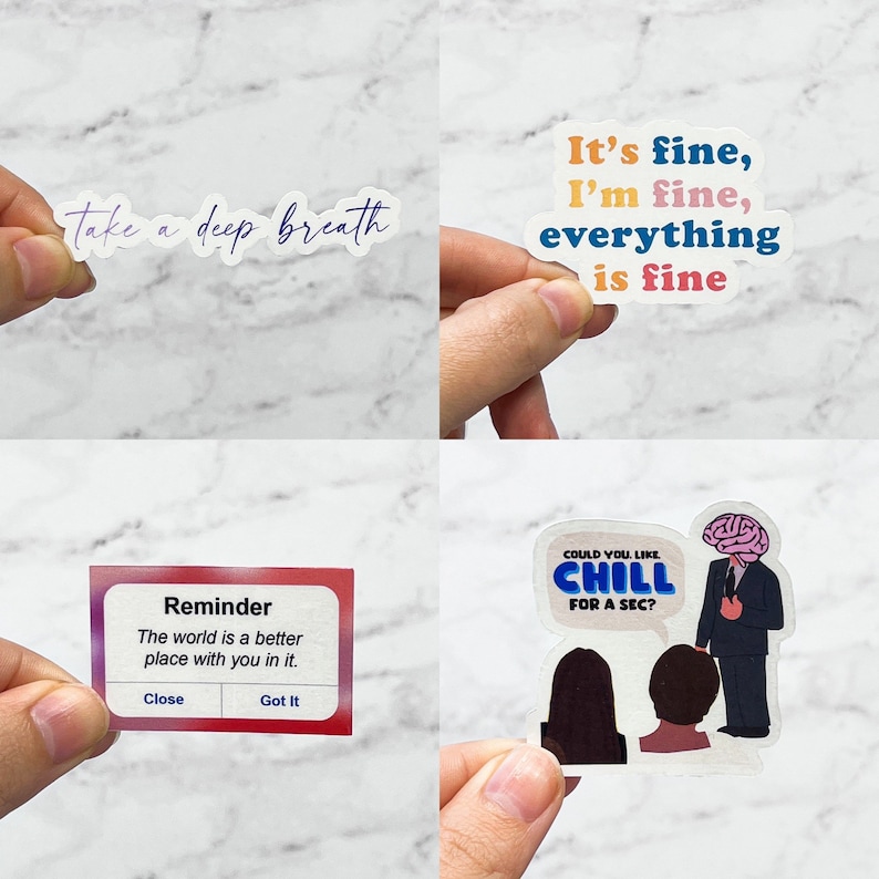 PICK YOUR OWN Stickers Mental Health Sticker Pack Custom - Etsy
