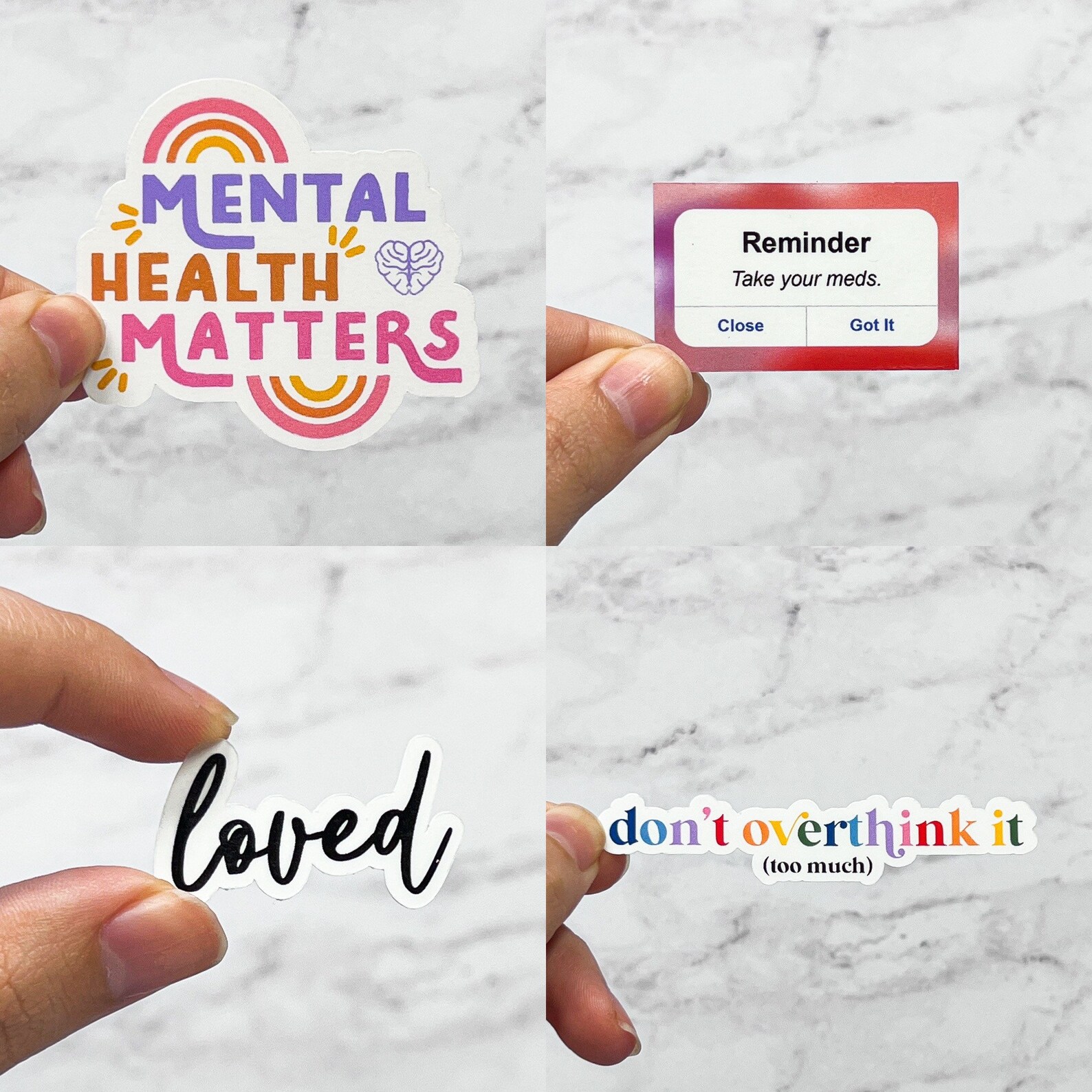 PICK YOUR OWN Stickers Mental Health Sticker Pack Custom - Etsy
