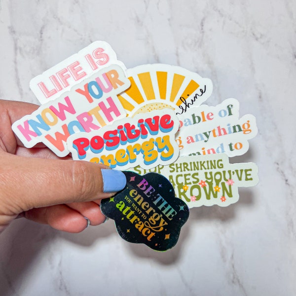 Positive Affirmation Stickers - Etsy