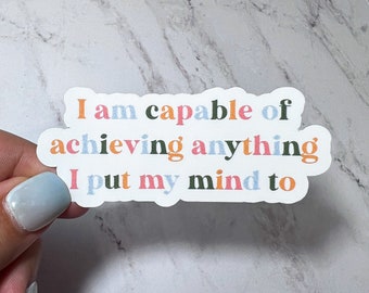 I Put on My Mind Sticker - Etsy