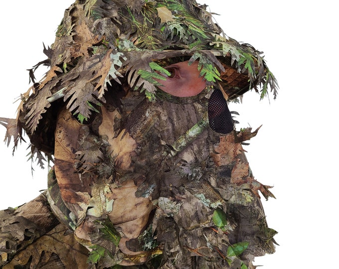 NWTF Mossy Oak Obsession 3D Leafy Camo Face Mask Bucket Hat | Etsy