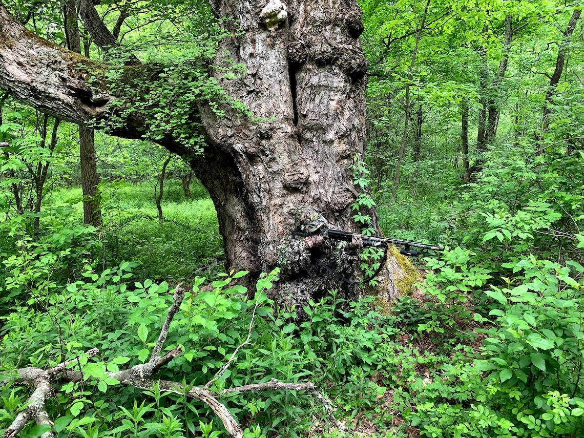 NWTF Mossy Oak Obsession 3D Leafy Camo Face Mask Bucket Hat for Ghillie ...