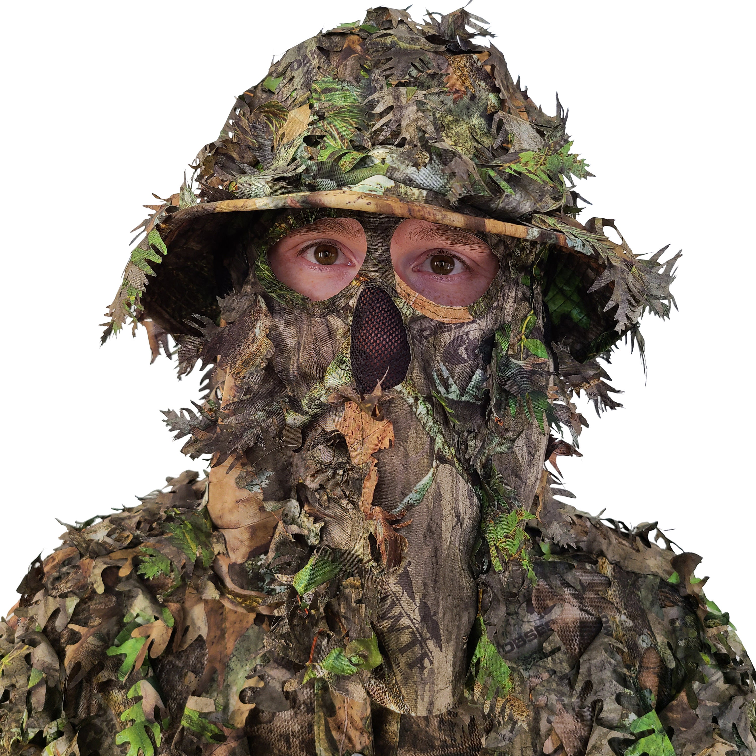 NWTF Mossy Oak Obsession 3D Leafy Camo Face Mask Bucket Hat | Etsy