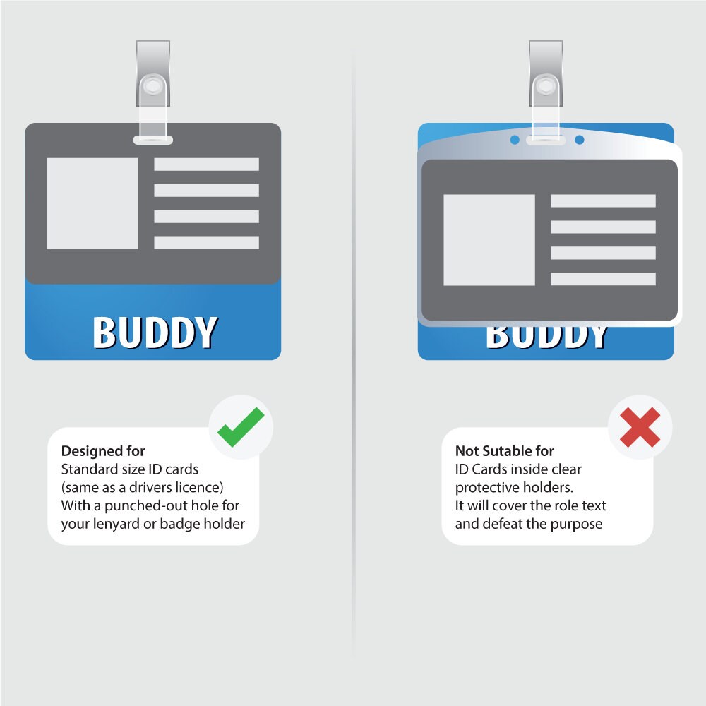 CMA Badge Buddy Pink/Blue Vertical Heavy Duty with Medical | Etsy