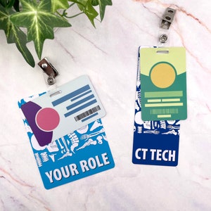 X-ray/radiology Badge Buddy Black Skeleton Themed Radiology Horizontal ...