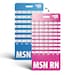 MSN RN Badge Buddy Pink/blue Vertical Heavy Duty With Conversion Table ...