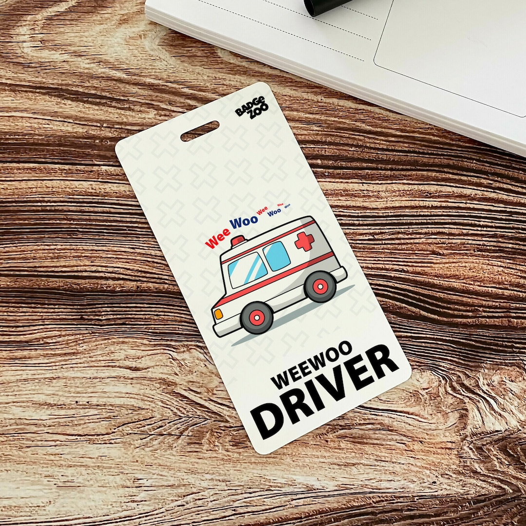 Wee Woo Driver Badge Buddy - Etsy