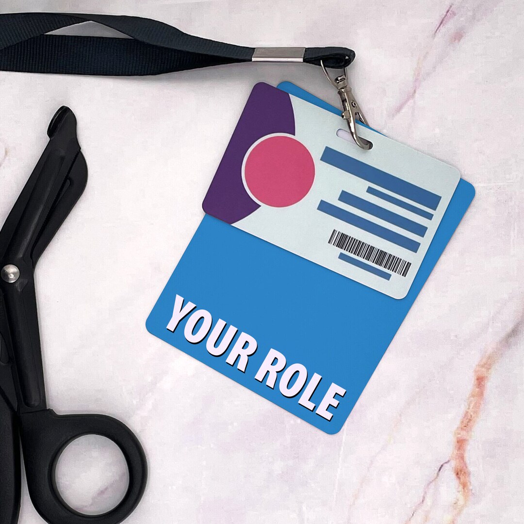 Customizable Full Color Badge Buddy ID Backer Card - Etsy