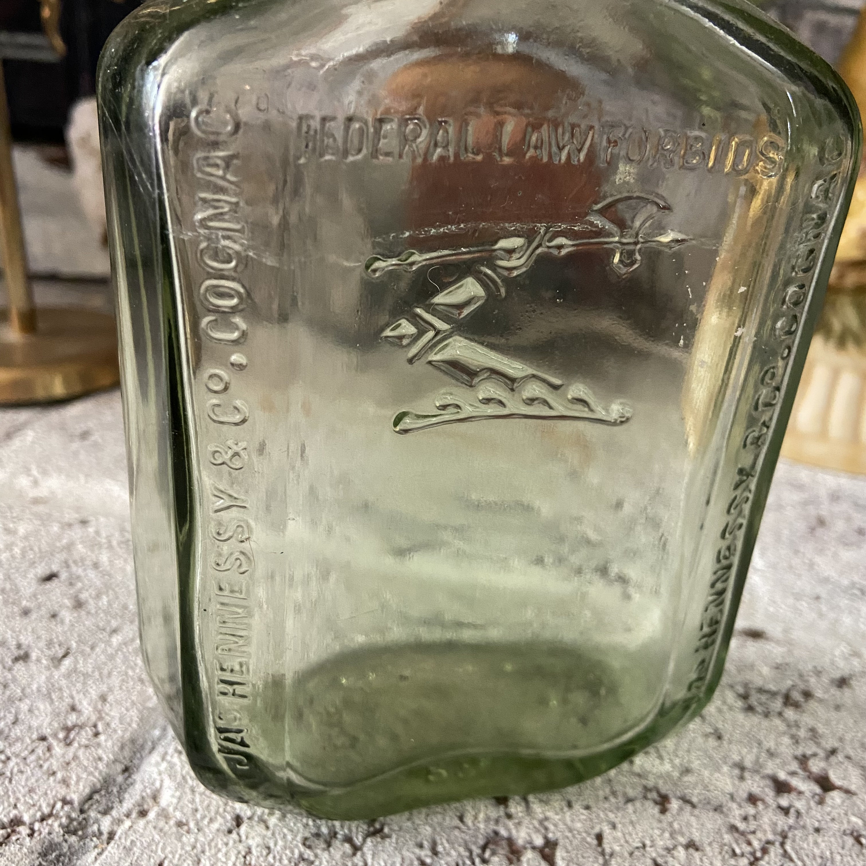 Vintage, Prohibition Era Hennessy, Green Glass, Bottle - Etsy