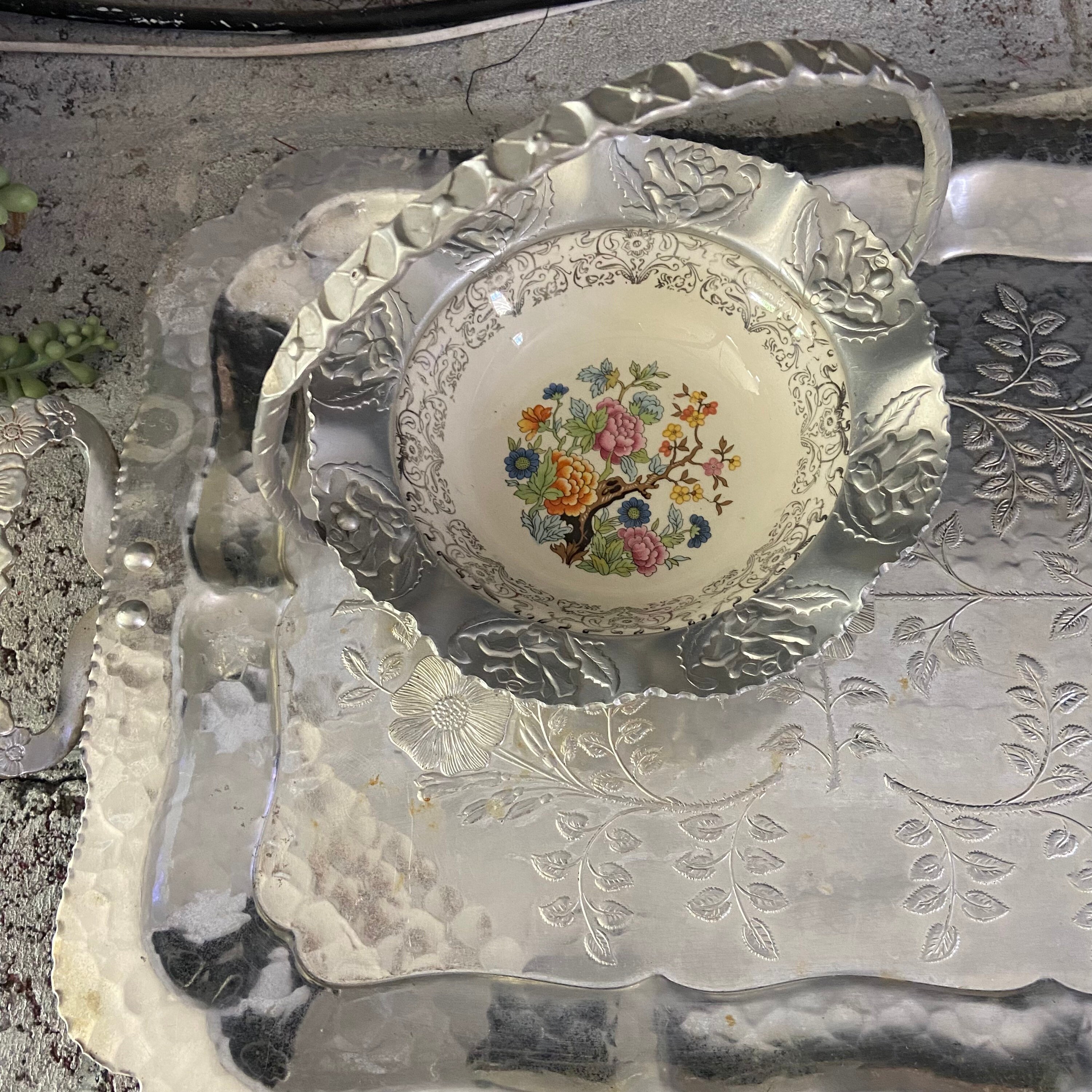 Vintage Continental Silver Co. Platter With Farber and Shlevin ...