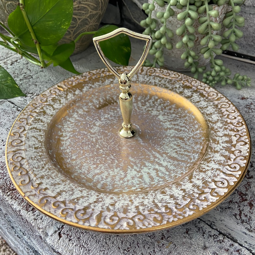MCM Stangle Pottery Antique Gold, Serving Plate - Etsy