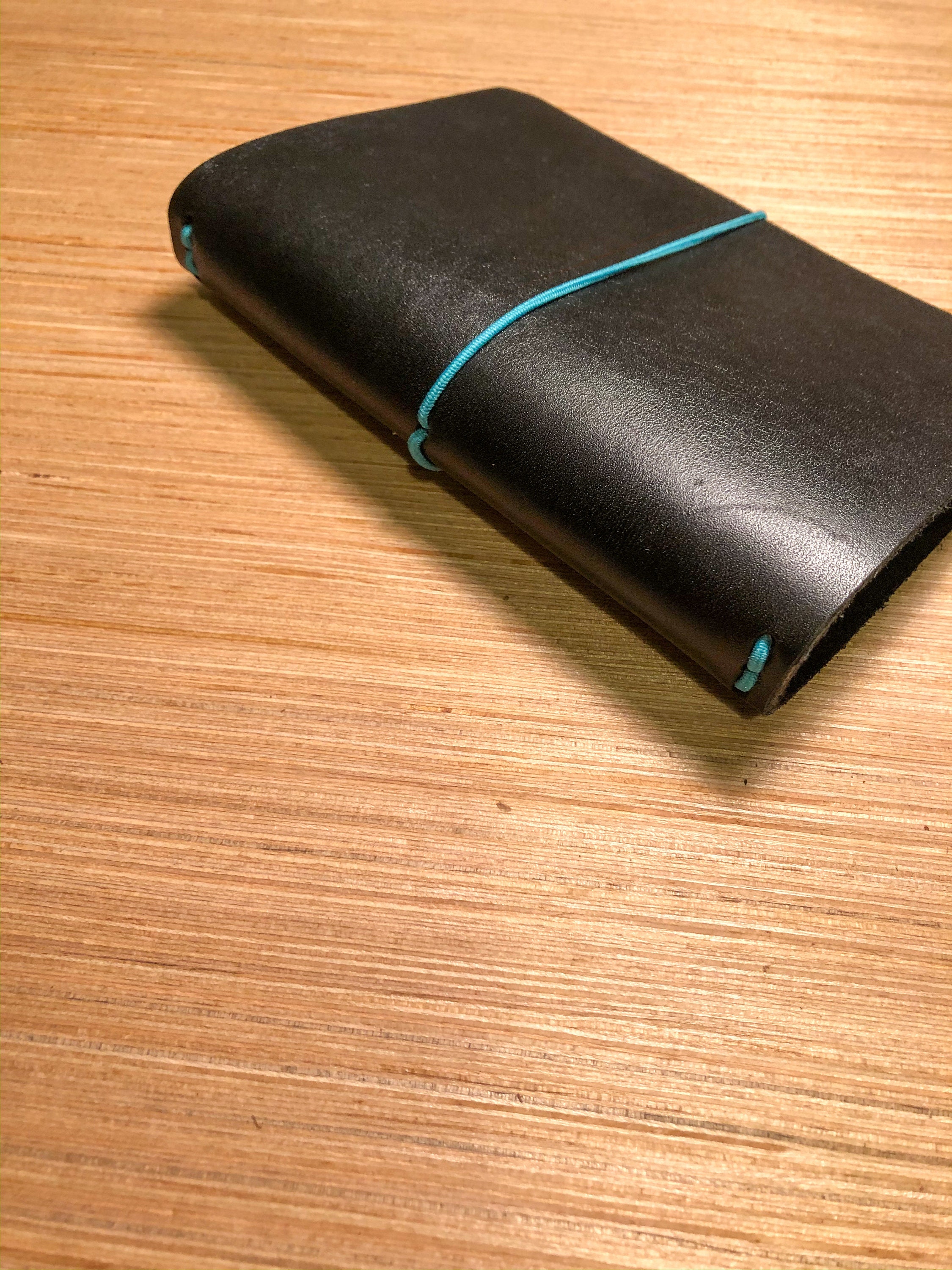 Pocket Field Note Size Black Leather Travelers Notebook - Etsy