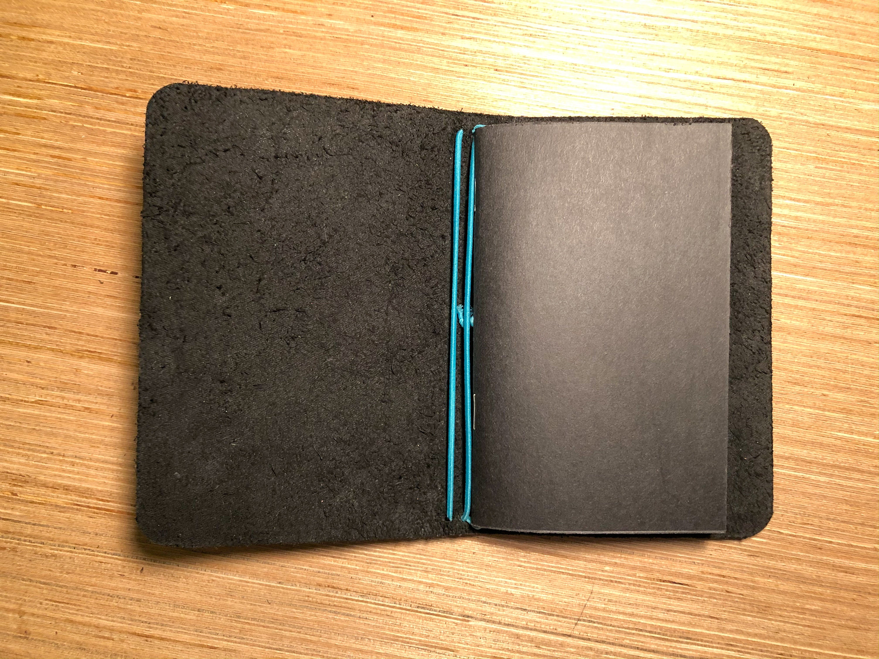 Pocket Field Note Size Black Leather Travelers Notebook - Etsy