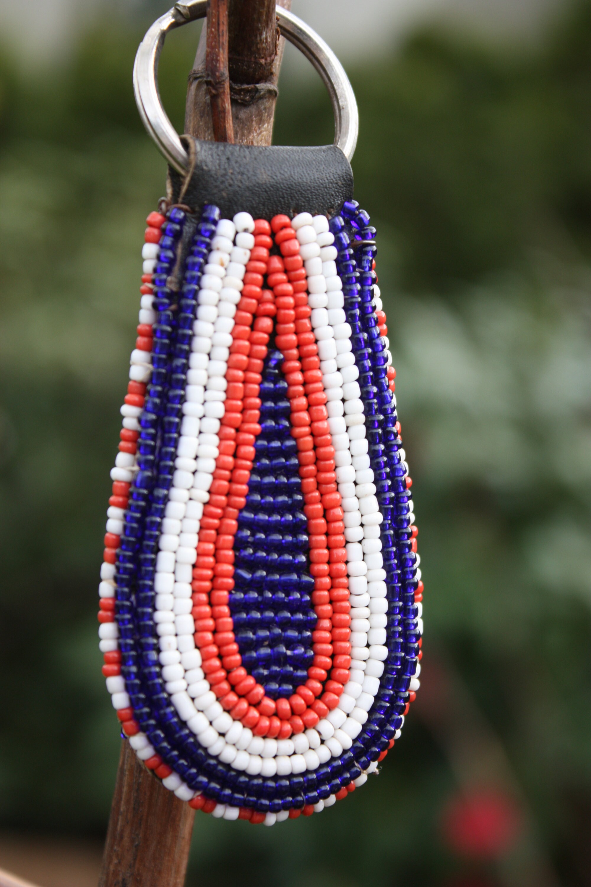 Maasai Beaded Keyrings REAL Maasai Beadwork, Handmade in 3 Sizes// - Etsy