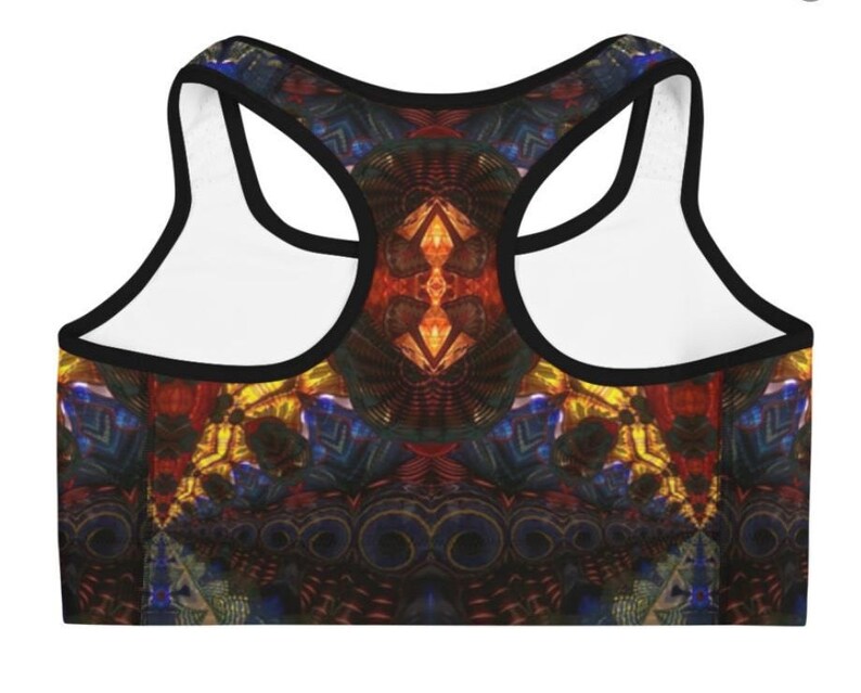 Sports Bra / Yoga Top Stained Glass 1 XS-2XL - Etsy
