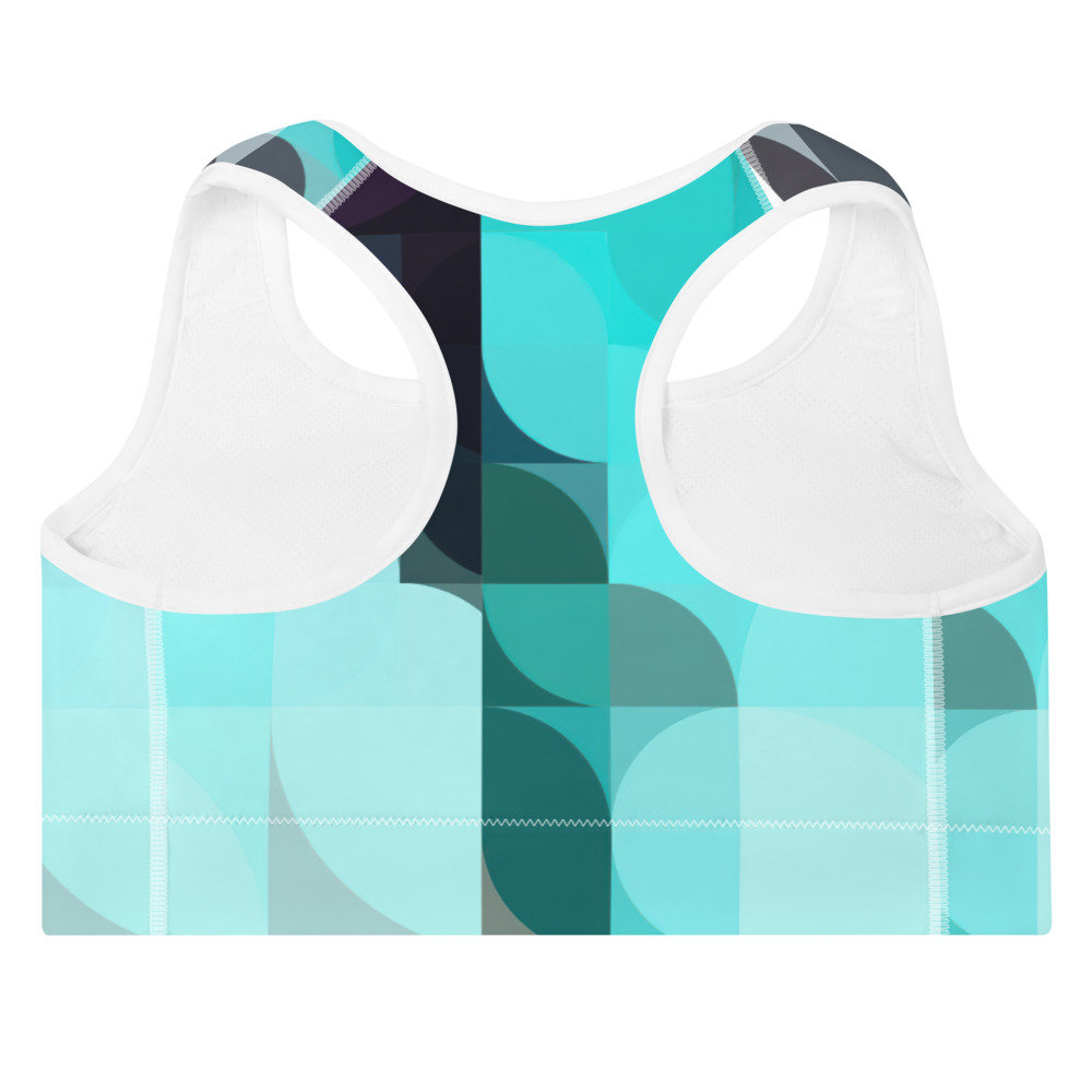 Sea Green Colorblock Lined/padded Sports Bra Yoga Top - Etsy UK