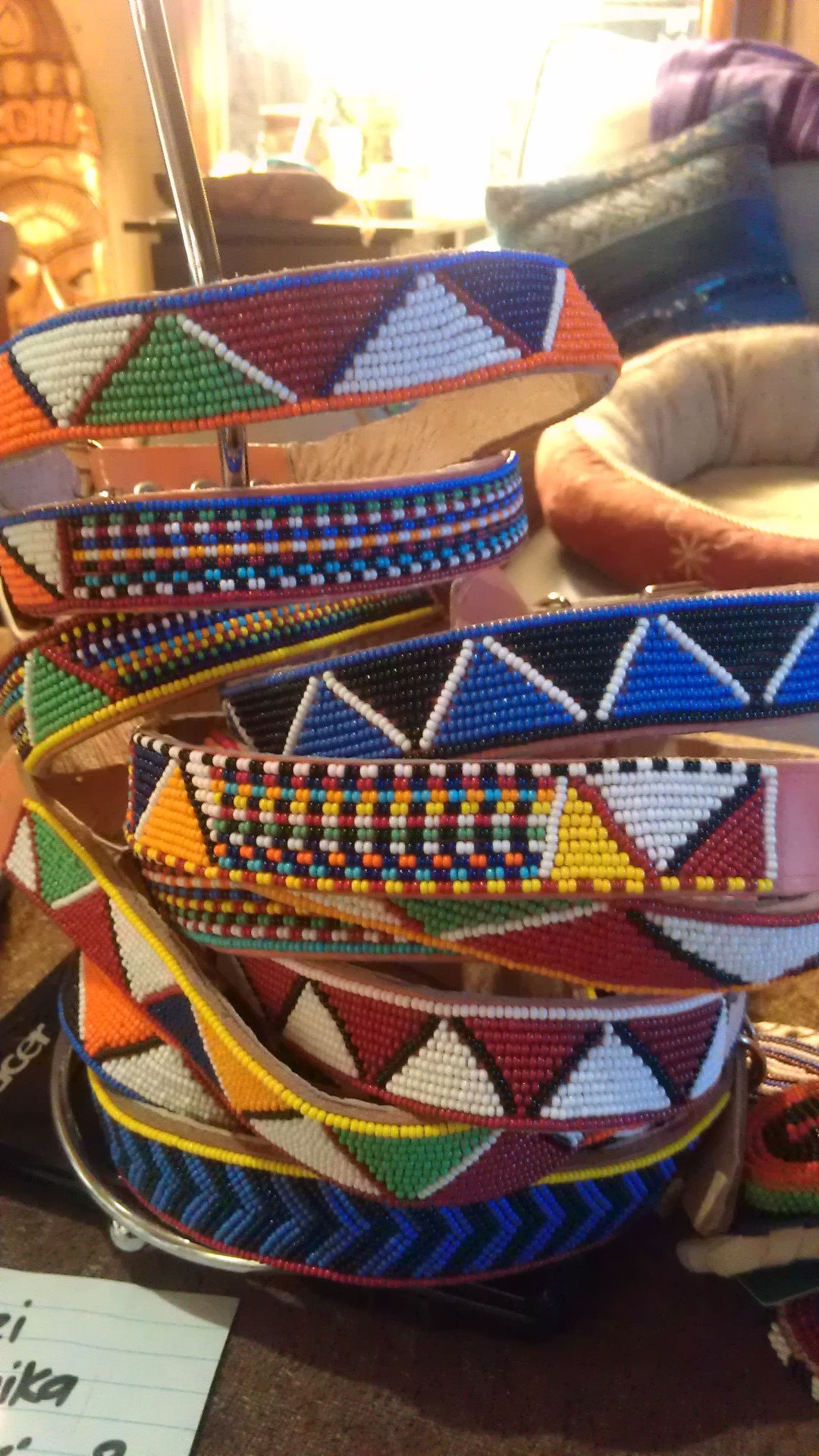 Maasai Beaded Bling Dog Collars REAL Maasai Beadwork, Handmade ...